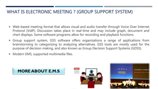 Electronic meeting | PPT