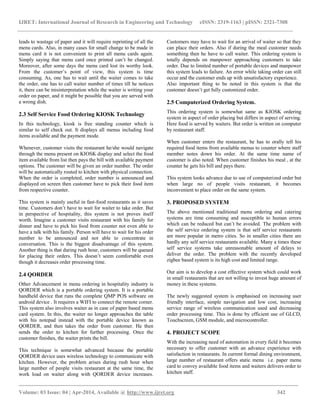 Electronic menu card for restaurants | PDF