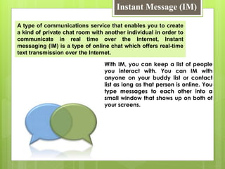 Electronic messaging through internet | PPT