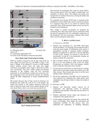 Interactive Learning through Hands-on Practice using Electronic Mini ...