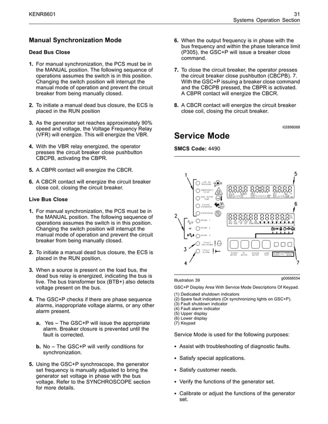Electronic modular control panel ii + paralleling (emcp ii + p) systems ...