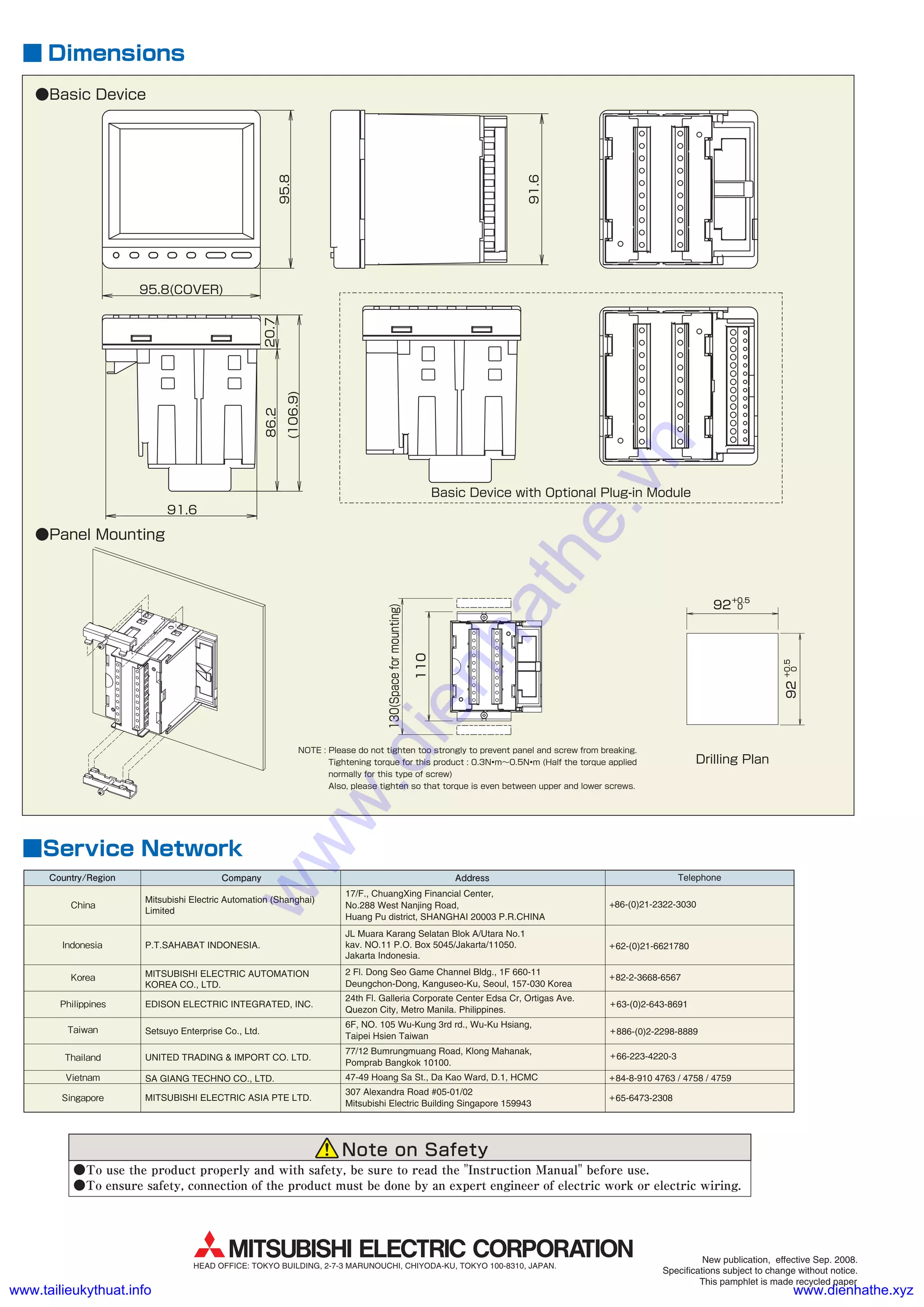 Electronic multi measuring instrument-me96 series brochure dienhathe.vn