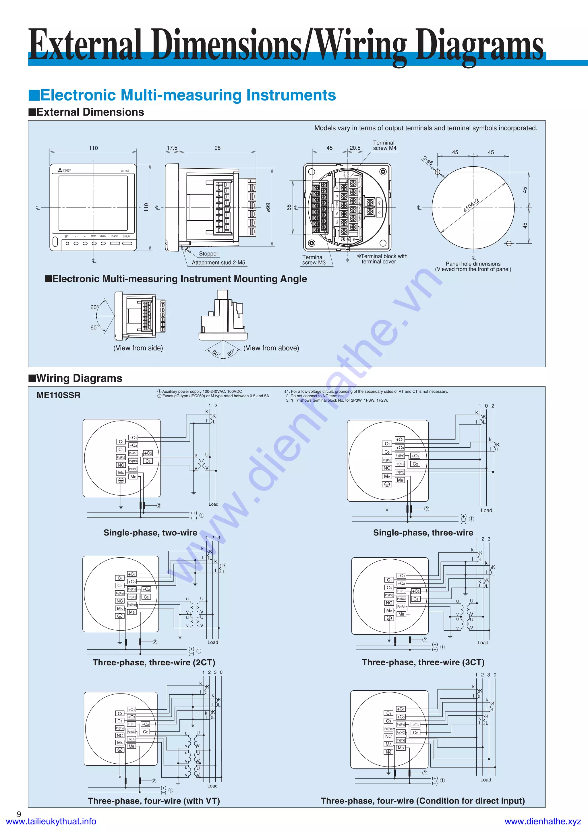 Electronic multi measuring instruments super-s series dienhathe.vn