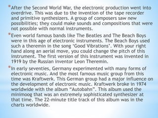Electronic music | PPTX