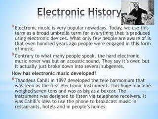 Electronic music | PPTX