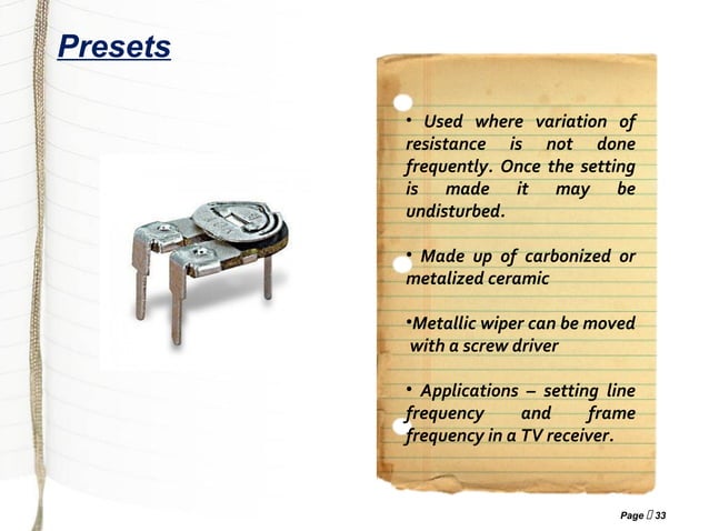 Electronic passive components | PPT