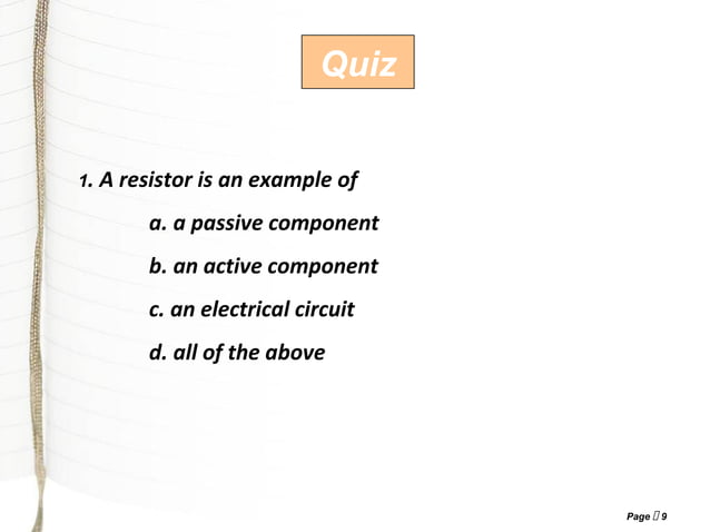 Electronic passive components | PPT