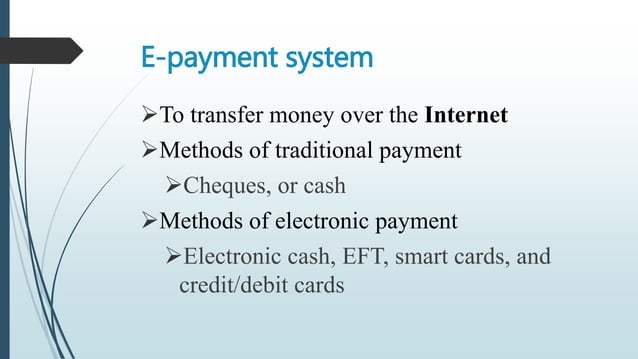 Electronic payment | PPT