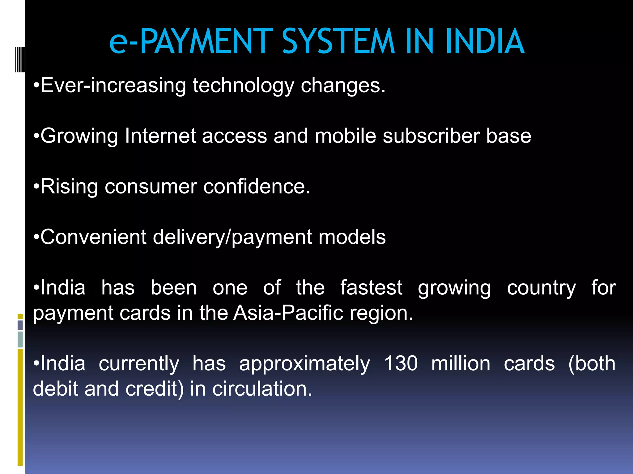 Electronic payment system | PPTX