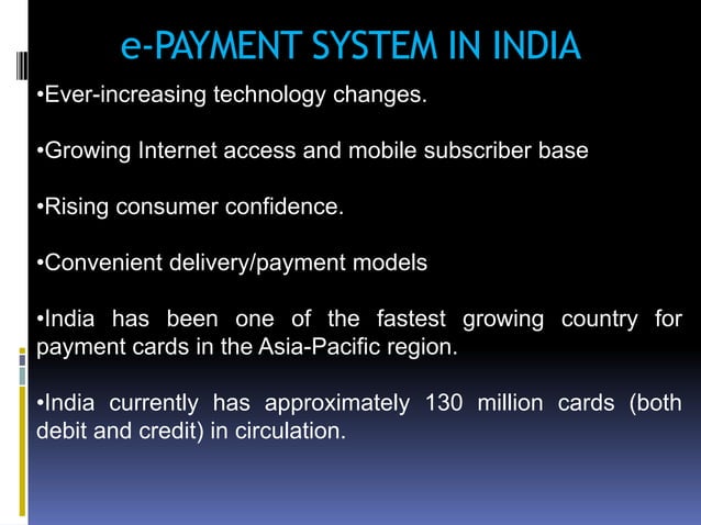 Electronic payment system | PPTX | Internet | Computing