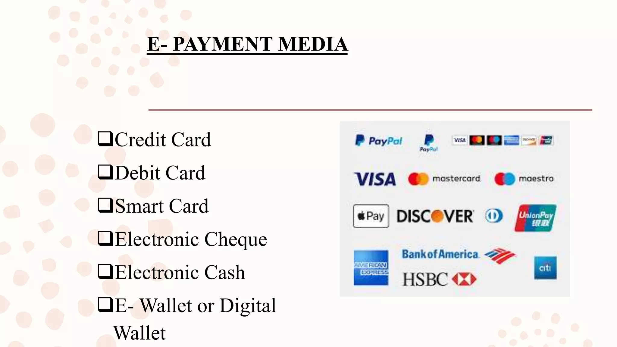 Electronic payment system | PPT