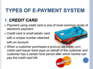 Electronic payment system | PPTX