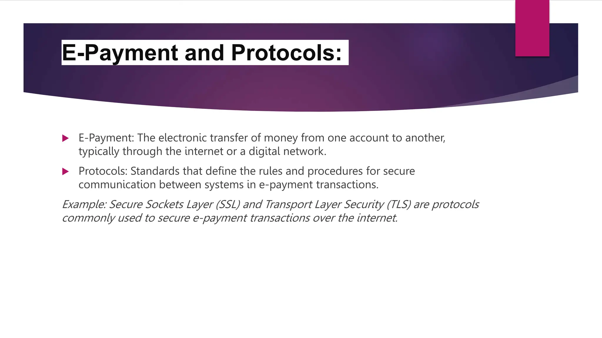 Electronic Payment System.pptx - E-commerce | PPTX