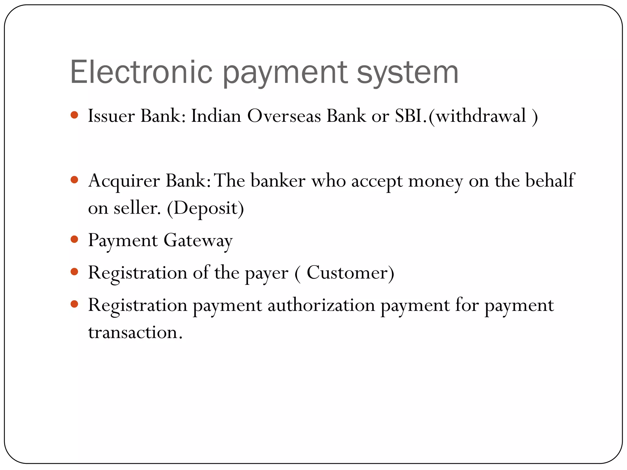Electronic payment systems | PDF