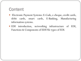 Electronic payment systems | PDF