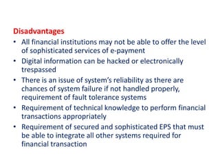 Electronic Payment Systems: Risk and Requirements | PPTX