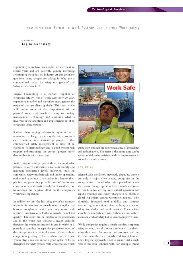 Electronic permit to work | PDF | Auto Safety Technologies | Auto ...