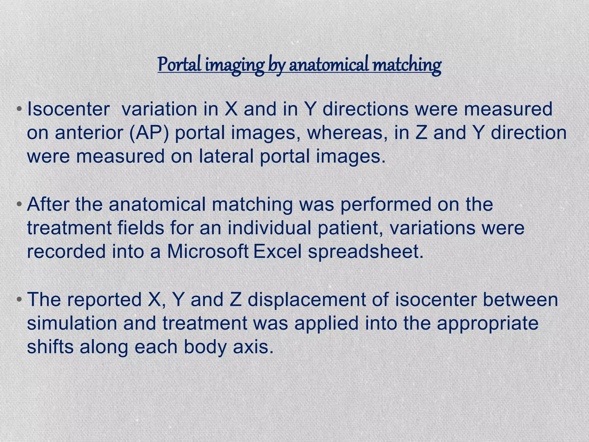 Electronic portal imaging by rose wekesa | PPTX