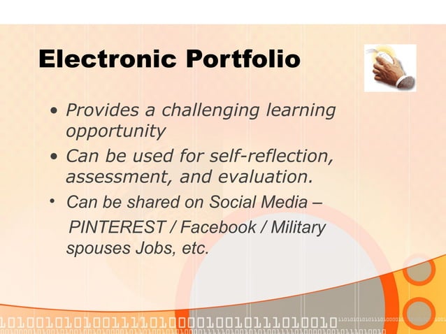 Electronic portfolios adult-usags-2013 | PPT
