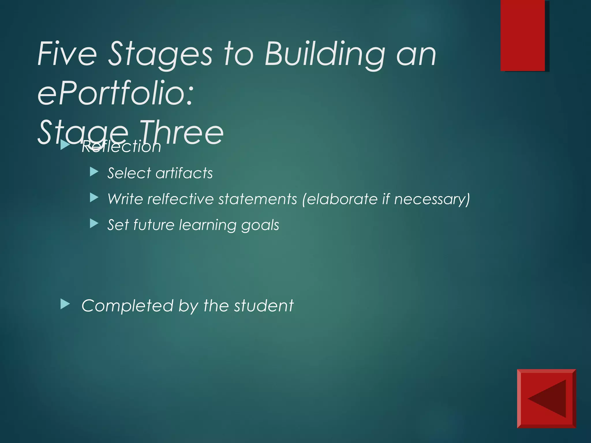 Electronic portfolios for students | PPT