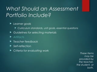 Electronic portfolios for students | PPT