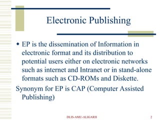 Electronic publishing | PPT