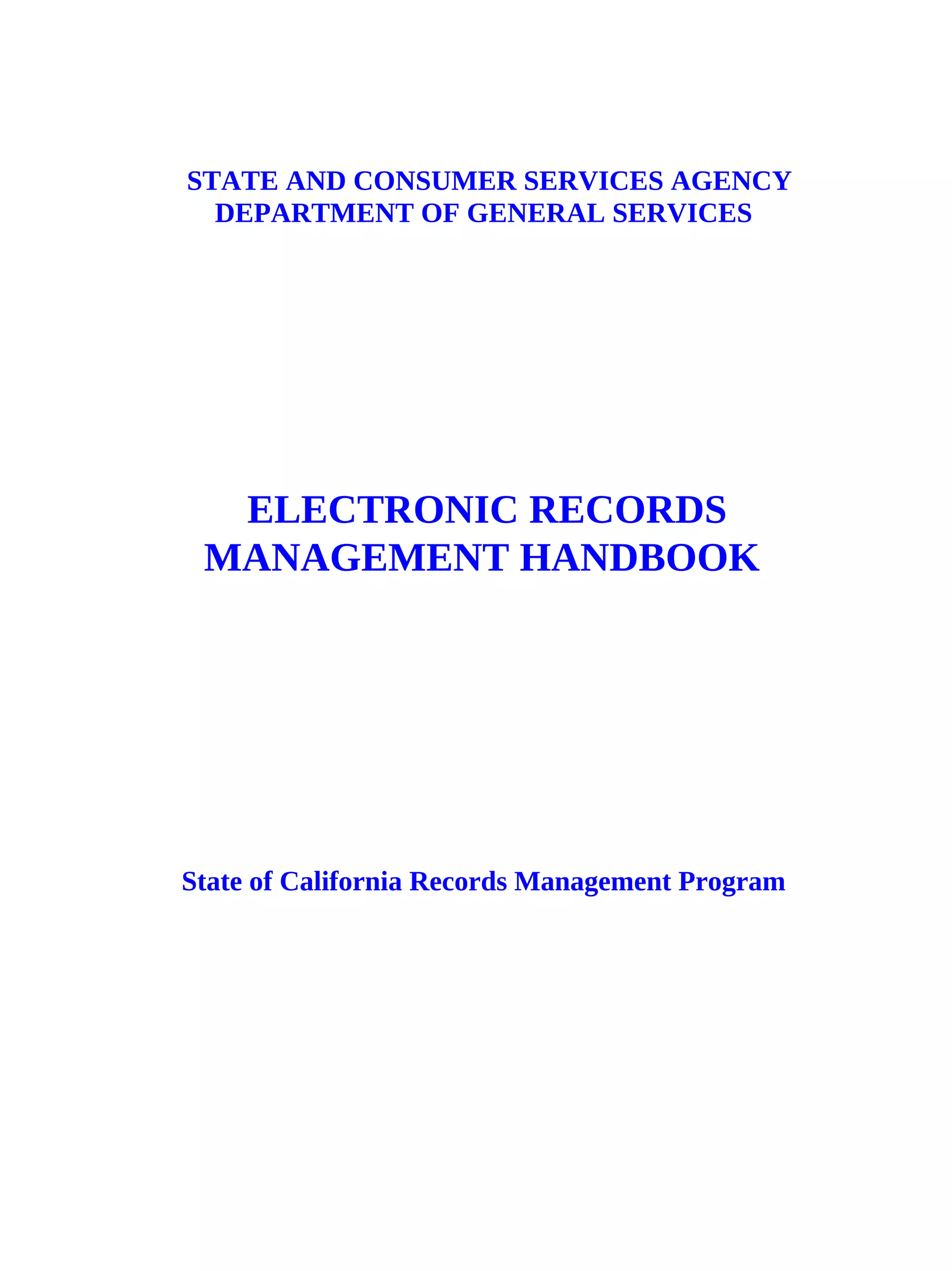 Electronic records management | PDF