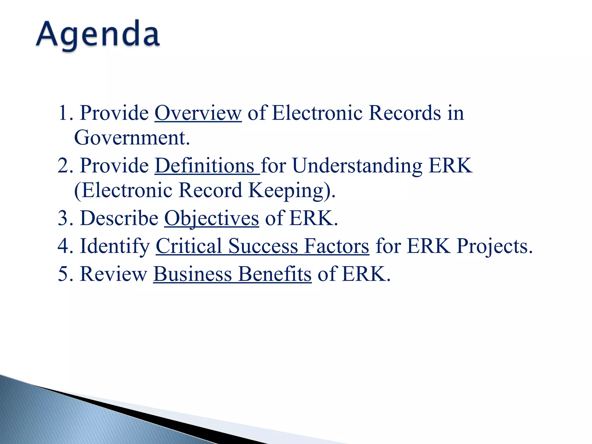Electronic Records Management An Overview | PPT
