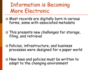 Electronic Records Training | PDF