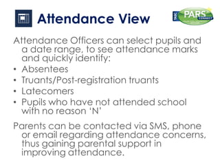 Online Registration & Pupil Attendance Management for Schools | PDF
