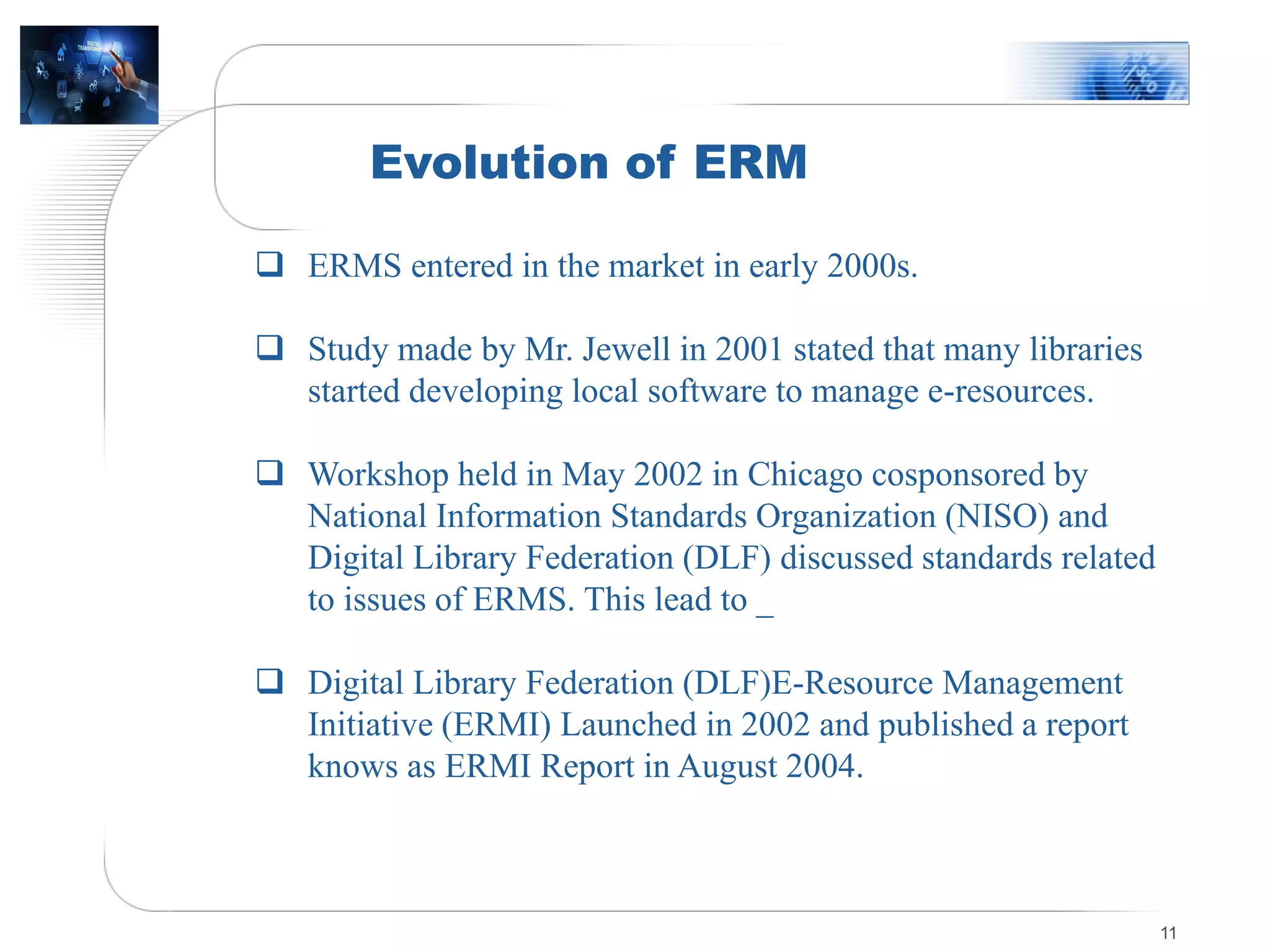 Electronic resource management system (ERM) | PDF
