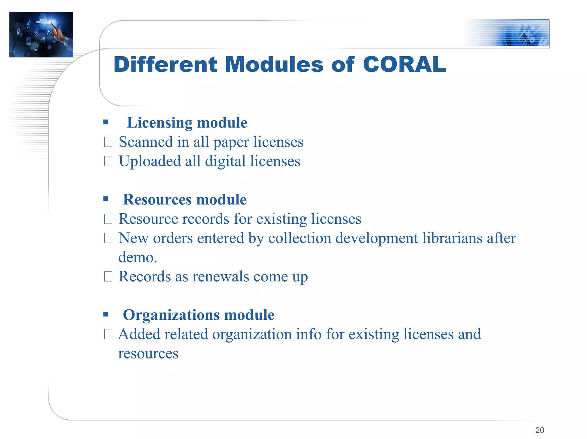 Electronic resource management system (ERM) | PDF