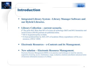 Electronic resource management system (ERM) | PDF