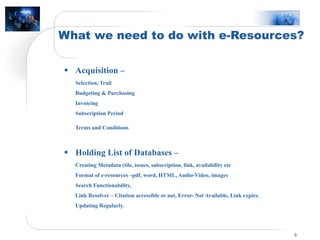 Electronic resource management system (ERM) | PDF