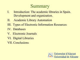 Electronic resources in academic libraries | PPT