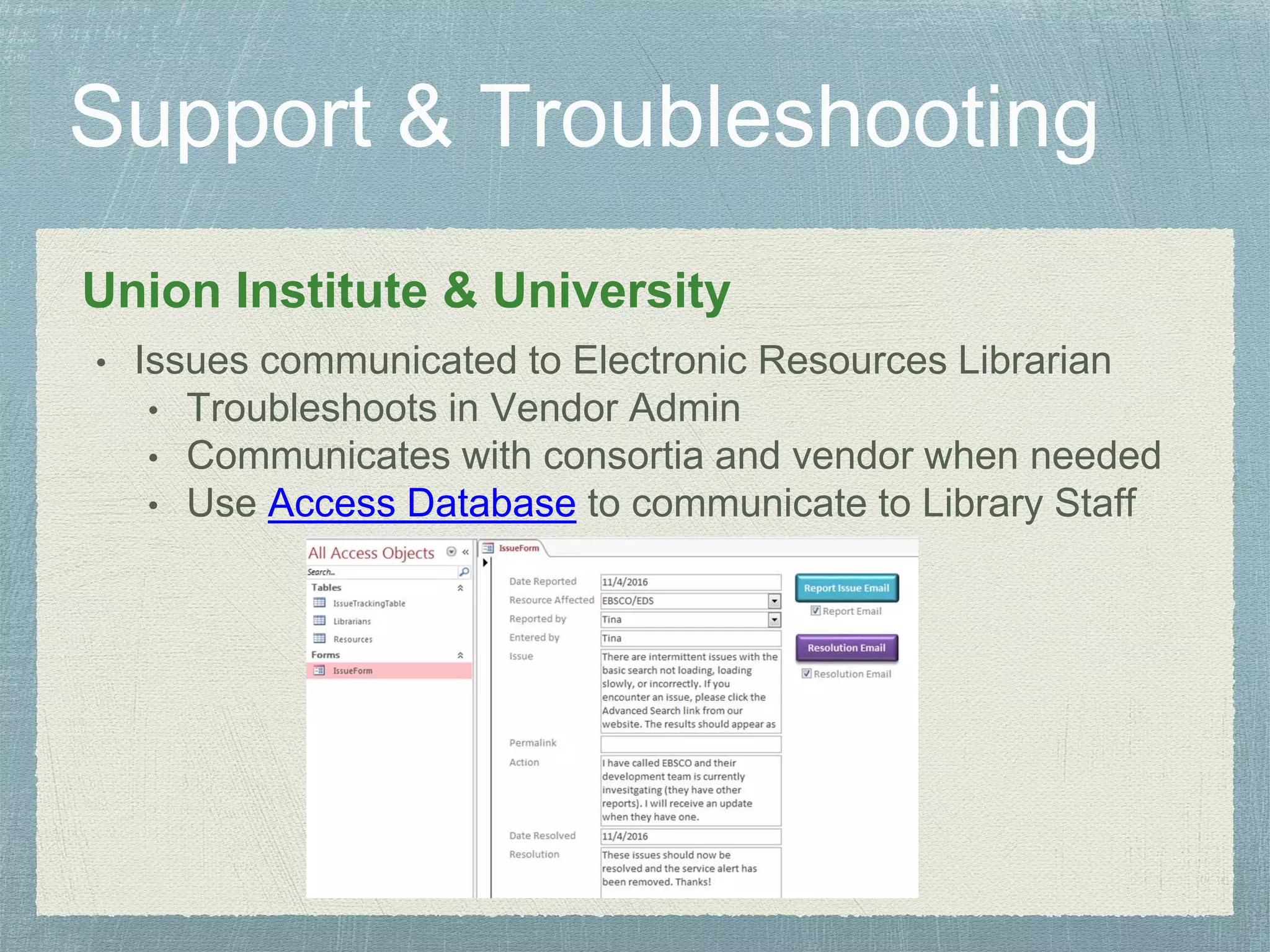 Electronic Resources Workflows: Three Approaches | PPTX
