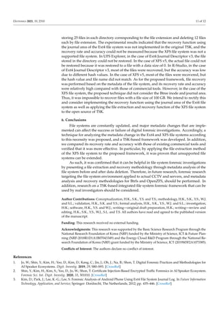 Ext4 and XFS File System Forensic Framework Based on TSK | PDF