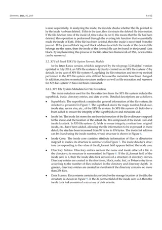 Ext4 and XFS File System Forensic Framework Based on TSK | PDF