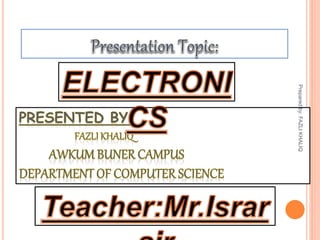 Basic Electronics Presentation | PPT