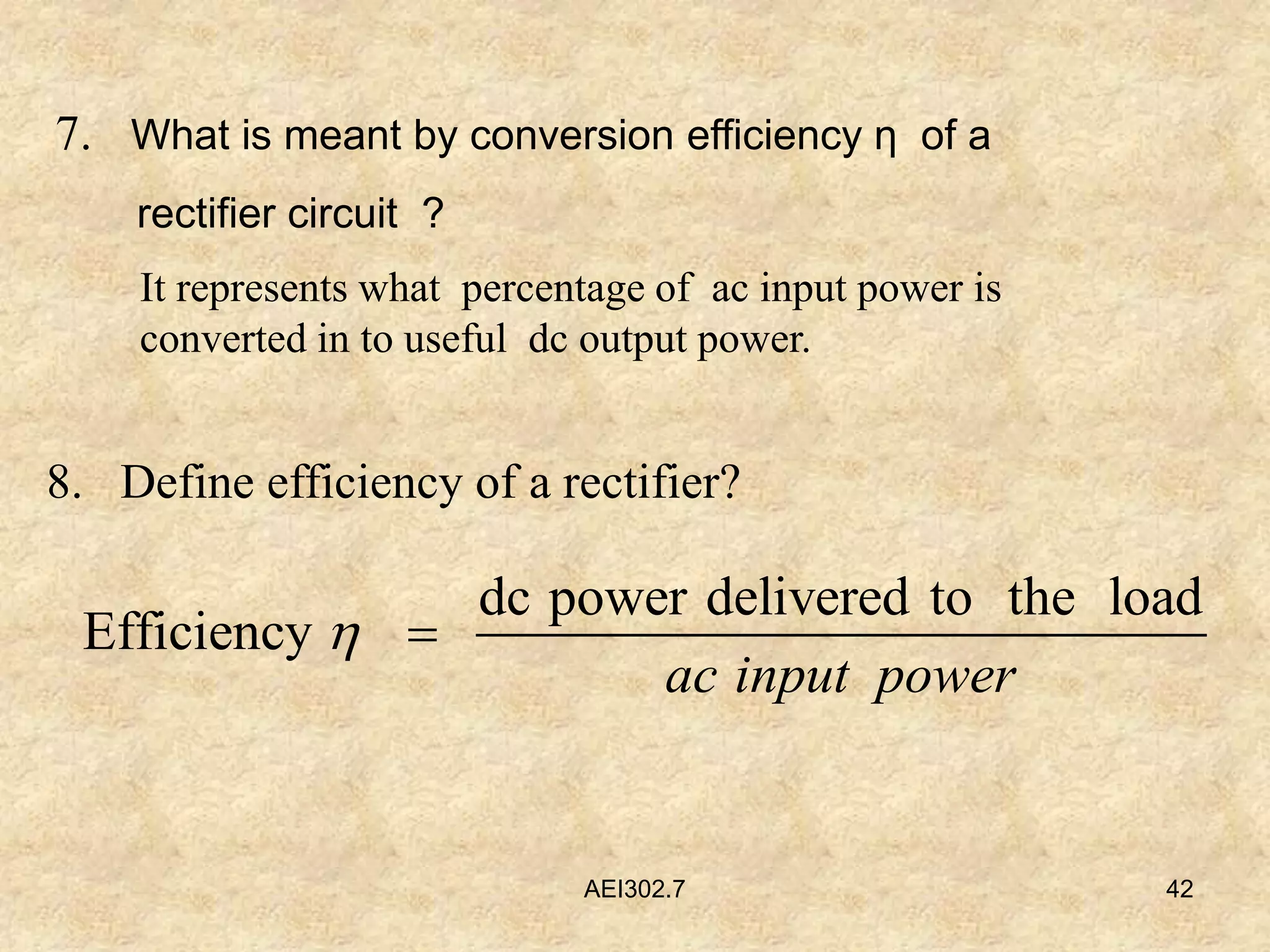 Rectifiers | PPT