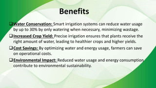 Smart Irrigation Systems - Enhancing Agriculture Through Automation | PPTX