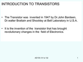 Transistors | PPT