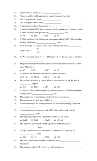 Electronics bits | DOC