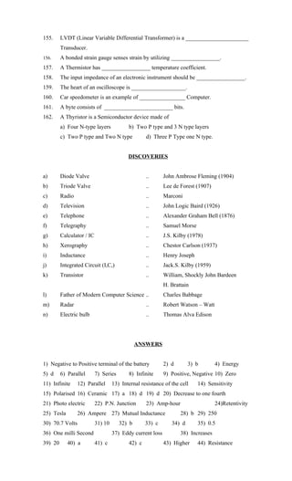 Electronics bits | DOC