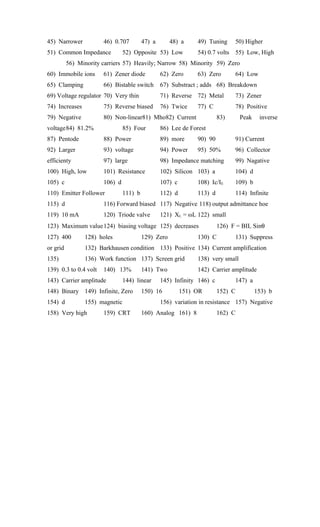 Electronics bits | DOC