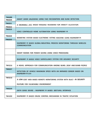 Electronics engineering- Embedded system projects | PDF