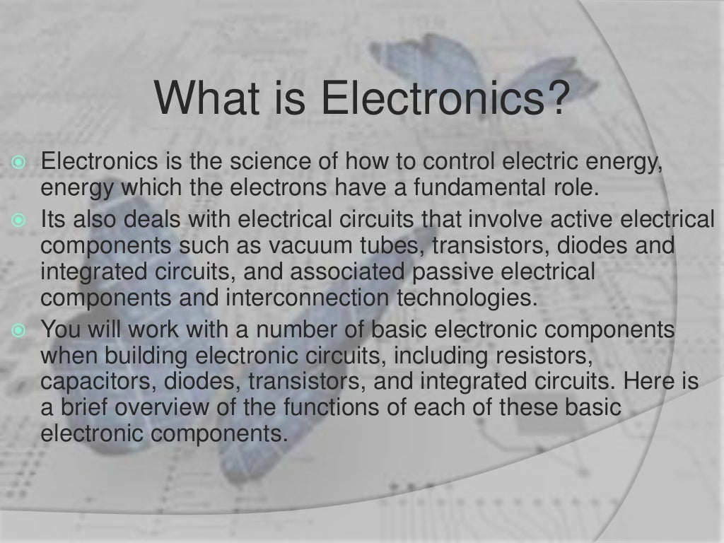 Introduction To Basic Electronics