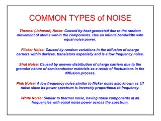 Electronics noise | PPT