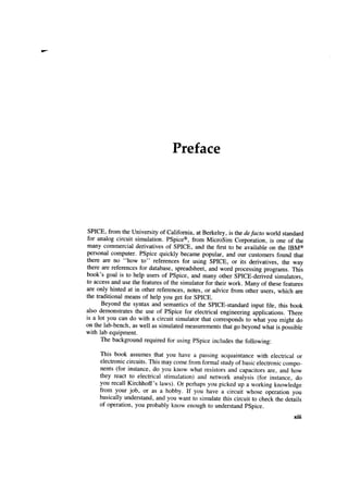 Electronics - Prentice Hall - Spice A Guide To Circuit Simulation And ...