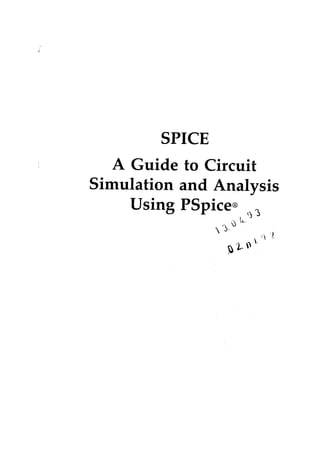 Electronics - Prentice Hall - Spice A Guide To Circuit Simulation And ...